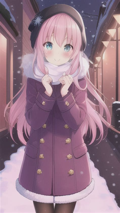 Anime Girl Winter Clothes