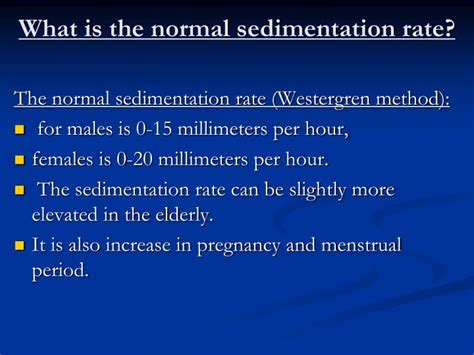 PPT ESR ERYTHROCYTE SEDIMENTATION RATE PowerPoint Presentation ID