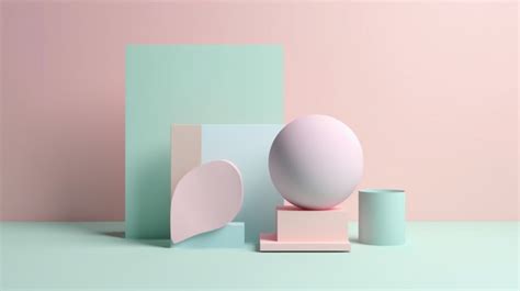 파스텔 색상의 추상적인 모의 멋진 3d 제품 디스플레이 호화 연단 3d 연단 제품 스탠드 배경 일러스트 및 사진 무료