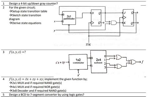 Solved Design A 4 Bit Updown Gray Counter For The Given
