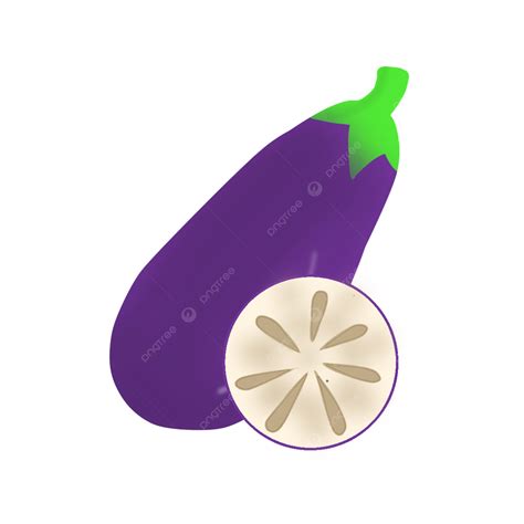 الباذنجان لطيف الباذنجان أرجواني حديقة Png وملف Psd للتحميل مجانا