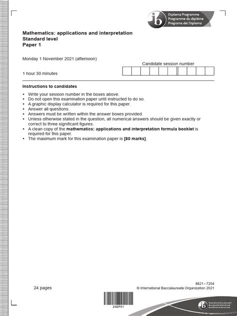 Ai Sl November 2021 Paper 1 Pdf Teaching Methods And Materials