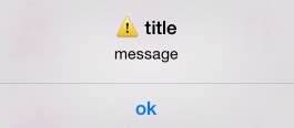 Xcode In Ios How To Display Alert With Standard Warning Icon Stack Overflow