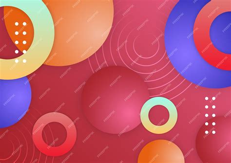 Premium Vector Technology Background Design With Colorful Geometric Shapes Abstract Geometric