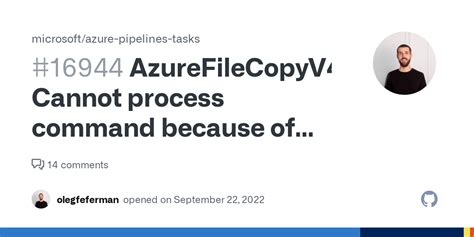 Azurefilecopyv4 Cannot Process Command Because Of One Or More Missing Mandatory Parameters