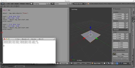 ray cast does not operate as expected python support blender