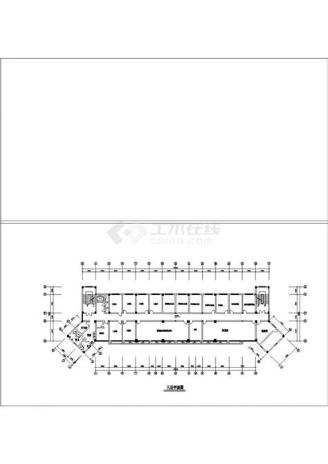 某地大型实用的六层办公楼建筑方案图办公综合体土木在线