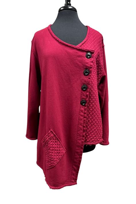 Button Front Mix Fabric Crop Jacket