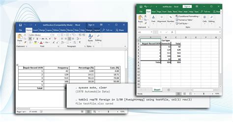 stata on twitter export tabulation results to excel update the