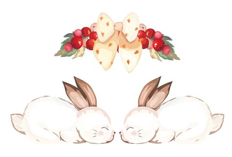 Cute Happy Easter Elements Set Vector Illustration 6757235 Vector Art