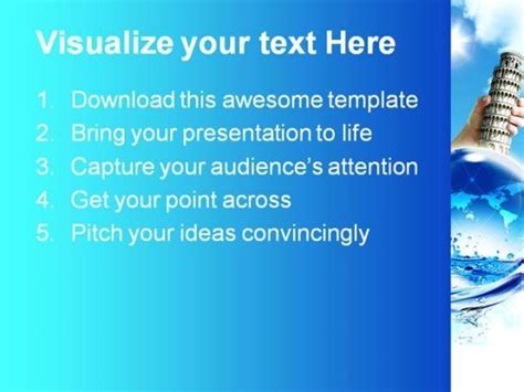 tower and ocean global powerpoint themes and powerpoint slides 0711