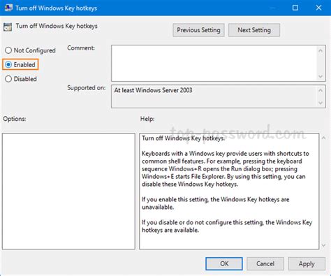 Ways To Disable Windows Key Shortcuts Hotkeys In Windows Password Recovery