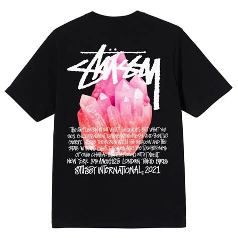 Stussy Reflection T Shirt In Black Stussy T Shirt Design Ideas