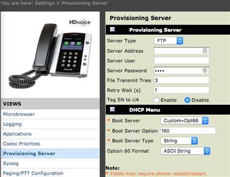 Polycom VVX Series Configure Phone For Auto Provisioning ClusterPBX Documentation