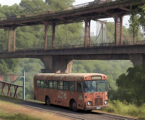 A Bus On Top Of An Premium Ai Generated Image