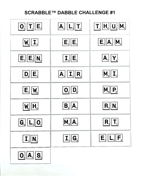 Scrabble Dabble Word Game Challenges Set One Addon Etsy Canada Scrabble Dabble Word Game Challenges Set One Addon Etsy Canada