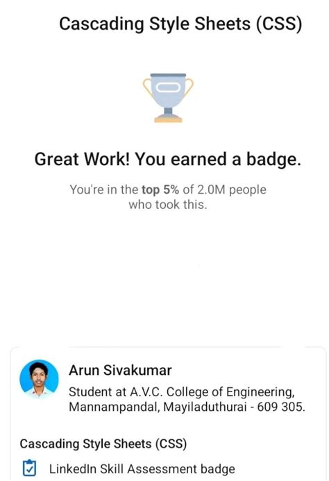 Arun Sivakumar On Linkedin Linkedinlearning Css