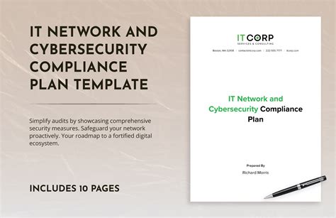 It Cybersecurity Services Letterhead Template In Illustrator Psd Word Download