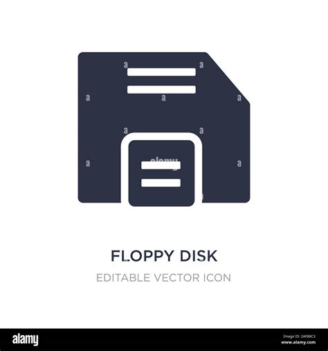 Floppy Disk Save Button Icon On White Background Simple Element