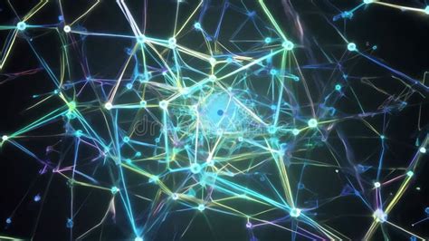 Dynamic Neural Network Simulation With Glowing Connections Illuminating