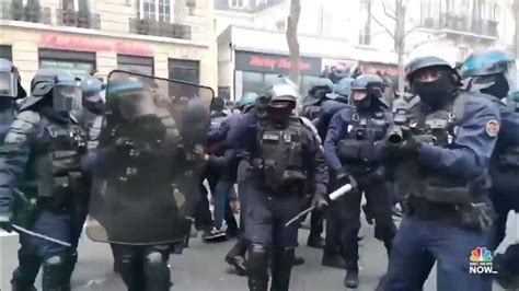 აქციის დარბევა პარიზში Youtube