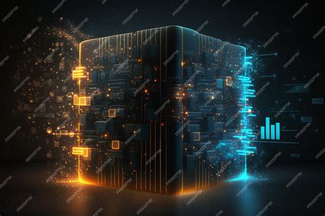 Premium Photo Futuristic Big Data Visualization Concept Visual
