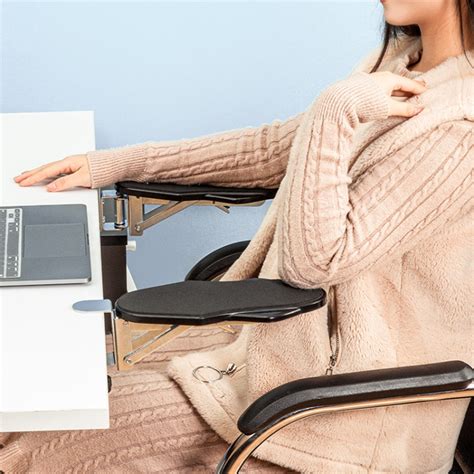 기본 펀치없는 컴퓨터 책상 스폰지 패드 손 브래킷 다기능 책상 팔꿈치 받침대