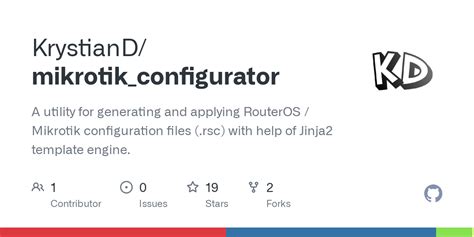 Github Krystiand Mikrotik Configurator A Utility For Generating And Applying Routeros