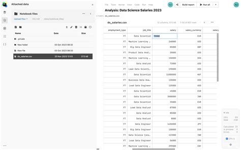 Notebooks Features Datalore