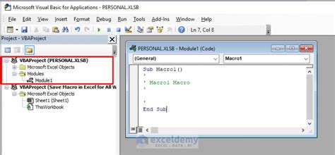 How To Save A Macro For All Workbooks In Excel With Easy Steps