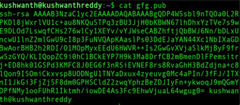 How To Generate Ssh Key With Ssh Keygen In Linux Geeksforgeeks