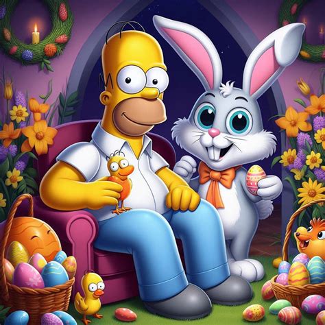 Homer Simpson As The Easter Bunny 3 By Jesse220 On Deviantart