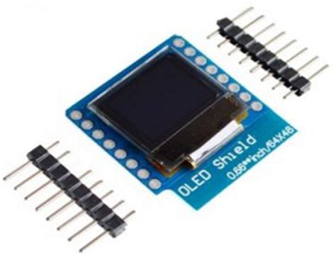 Wemos D1 Mini Oled Ssd1306 64x48 066 Shield I2c Pour Esp8266 Arduino