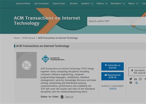 Toit期刊投稿周期需要多久？最新影响因子？【期刊介绍】 知乎