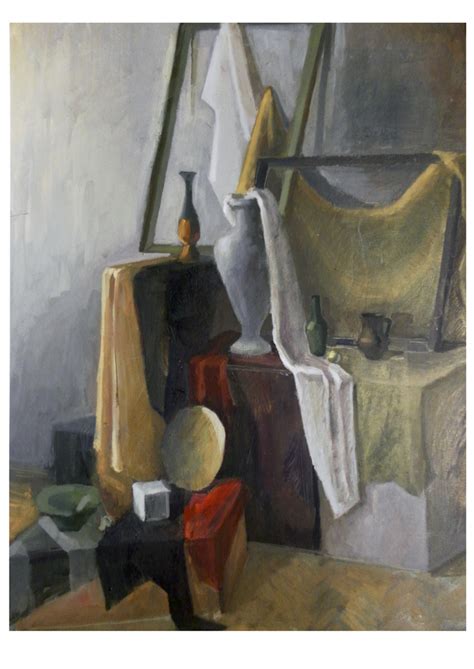 Иллюстрация Натюрморт с белой вазой в стиле классика