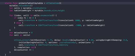 Lets Animate Tableview Cells One Of The Tricks You Can Do With By Atabany Medium