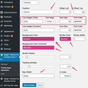 Display A Tooltip Title With The Close Button Magic Tooltips For Contact Form