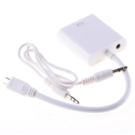 Micro Hdmi Male Input To Vga Female Output Adapter Lead Digital Analog