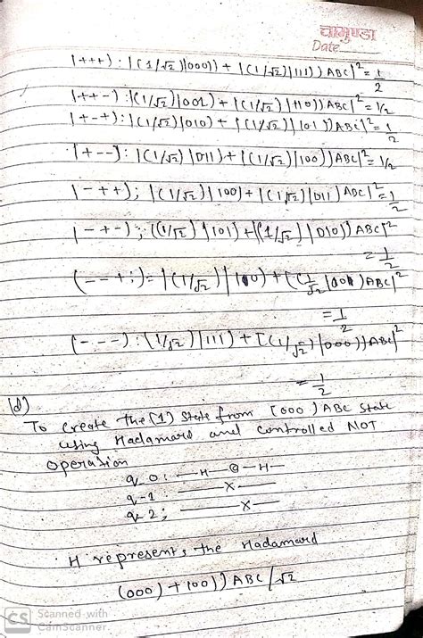 Solved 3 Three Qubits From Dave Bacon Three Qubits A B And C