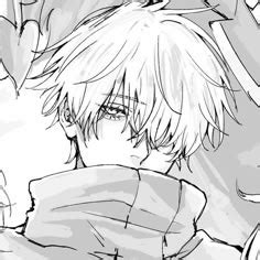 Boy Anime Pfp Black And White