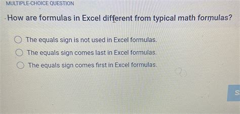 How Are Formulas In Excel Different From Studyx