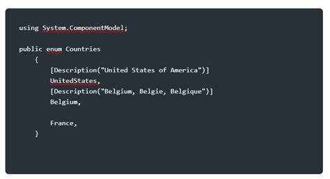 Associating Enums With Strings In Net