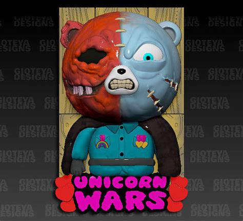 Unicorn Wars Teniente Azulin Unmasked 3d Model Cgtrader
