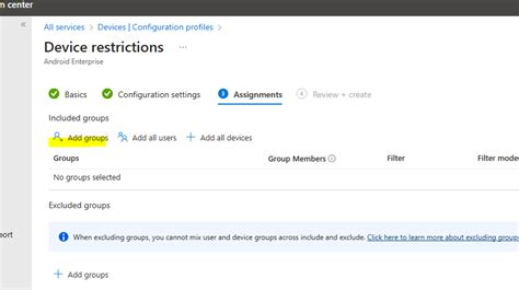 Assigning Device Password Settings To Android Enterprise Fully Managed Devices In Intune