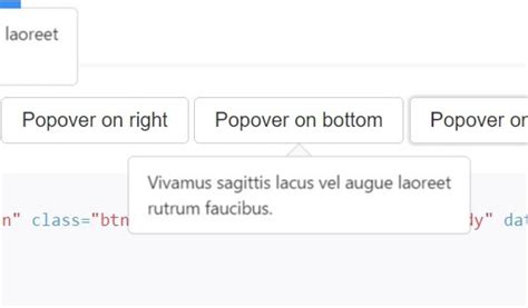 Bootstrap Popover Custom Template Bootstrap Popover Template