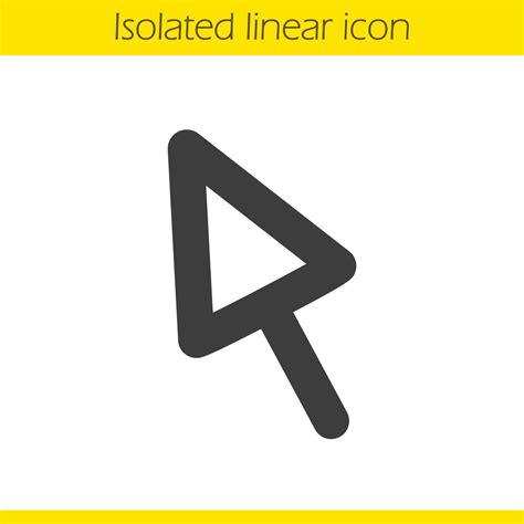 Computer Mouse Arrow Linear Icon Pointer Thin Line Illustration Cursor Contour Symbol Vector