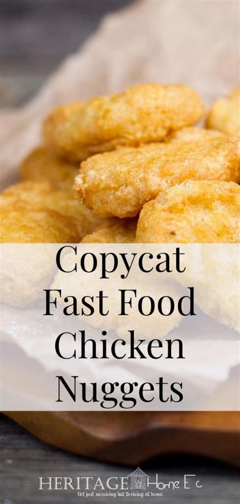 Copycat Fast Food Chicken Nuggets Skip The Drive Thru Line