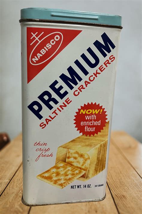 Vintage Nabisco Cracker Tin Etsy