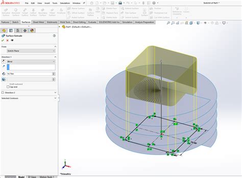 Creating A Non Circular Helix In Solidworks With Surfacing Commands Goengineer