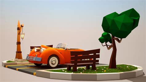 만화 자동차 3d 모델 20 Obj Fbx Max Unknown Free3d